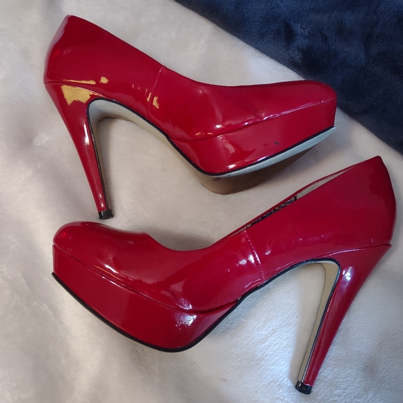 Madden Girl | Shoes | Dark Red Platform Pump Heels | Poshmark